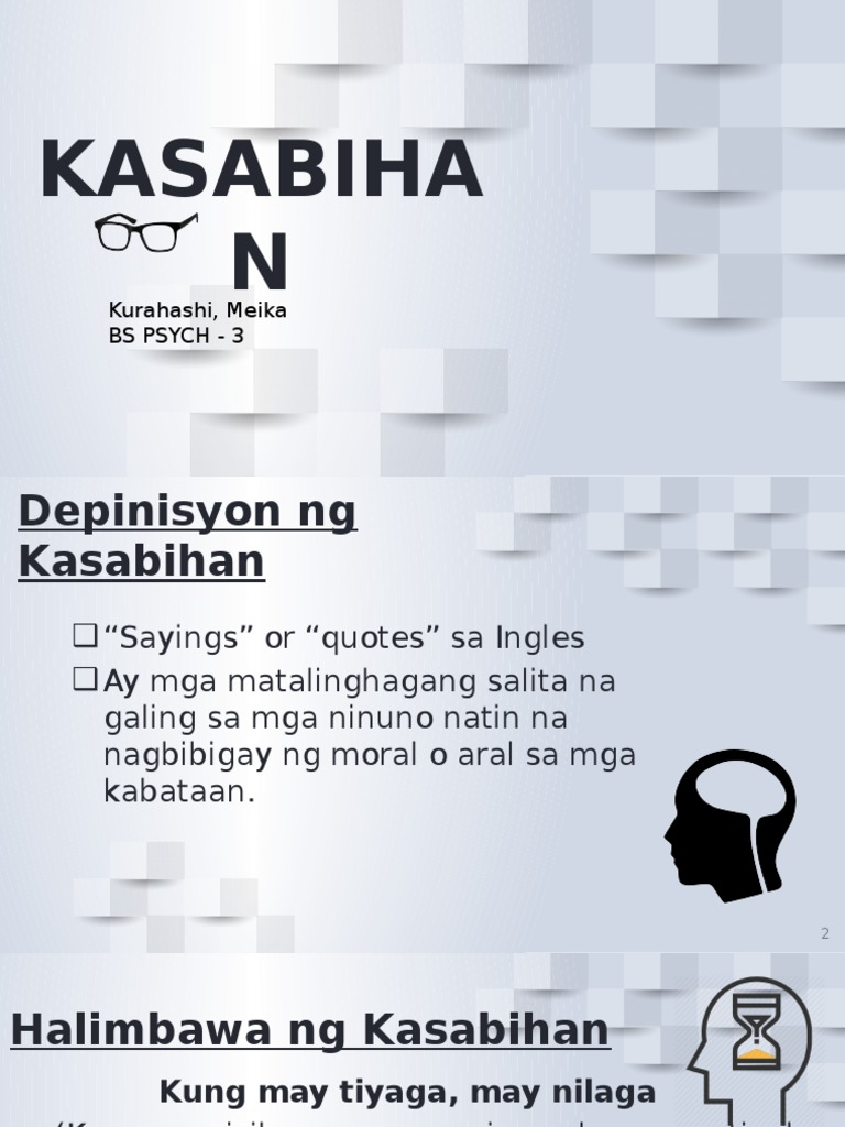 5 Example Of Kasabihan Kasabihan Pictures, Images & Photos