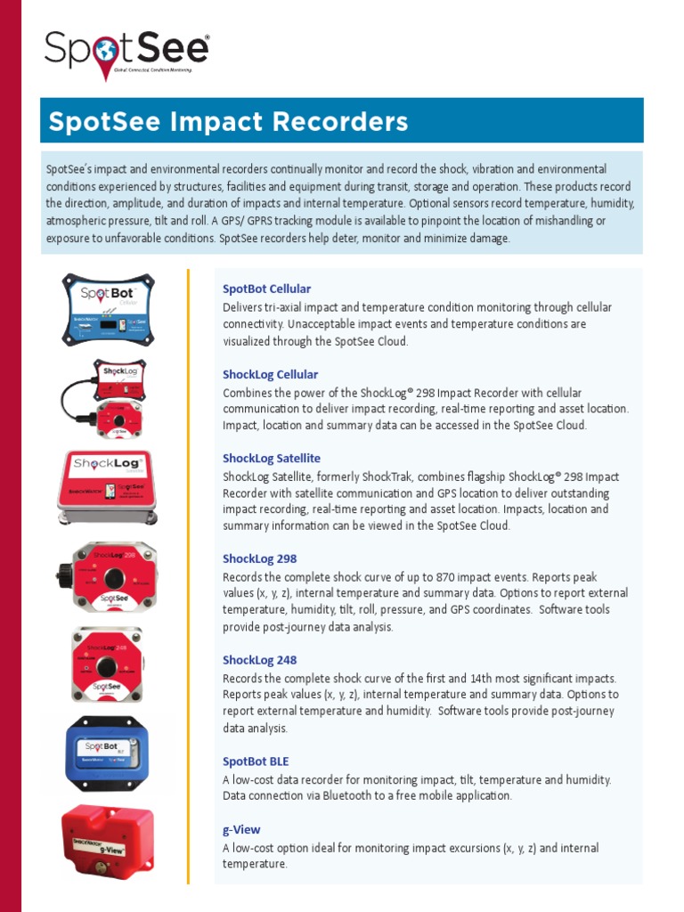 Impact Recorders PDF | PDF | Global Positioning System | Satellite