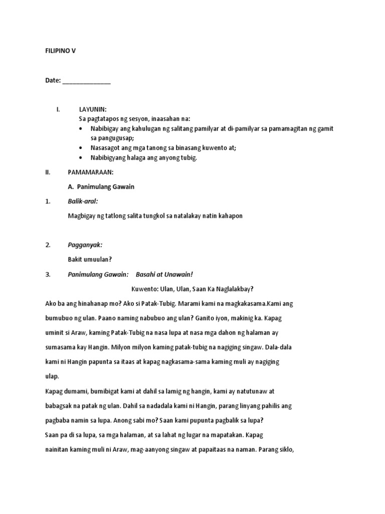 Filipino 3rd LP | PDF