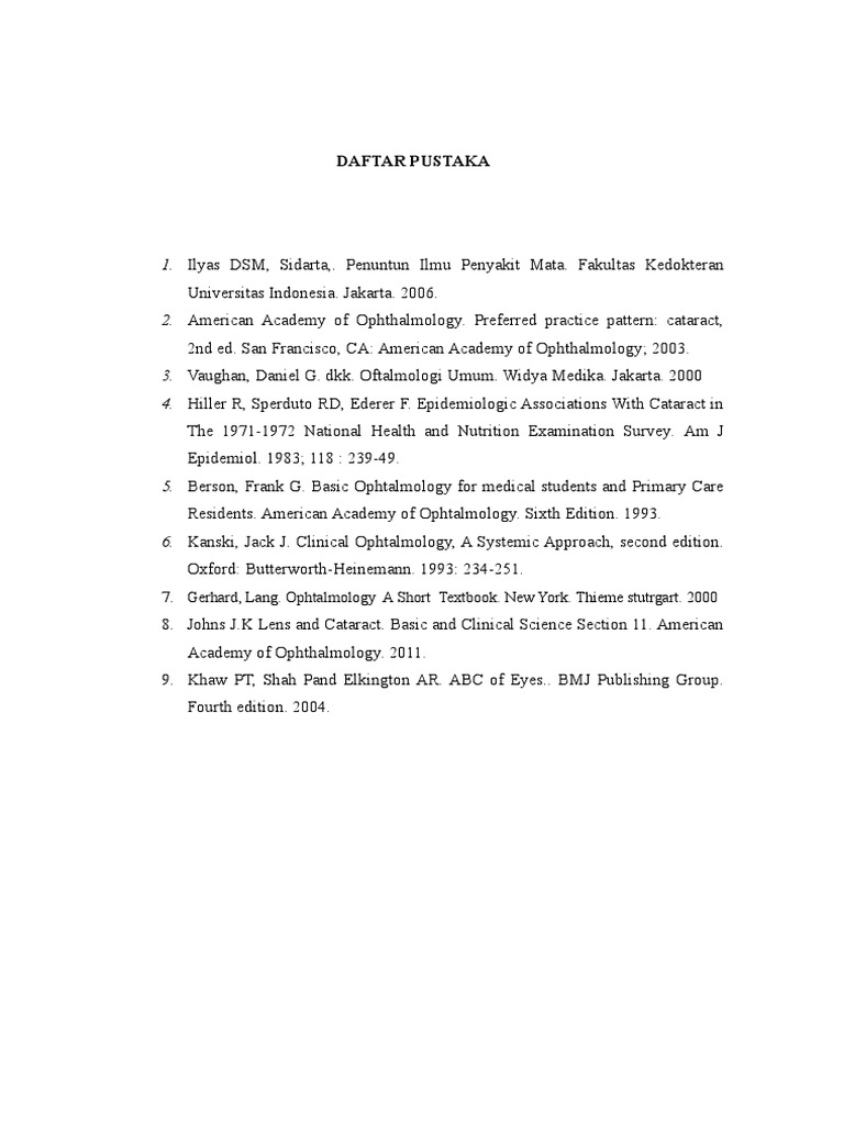 Dapus Lapsus Mata | PDF | Wellness