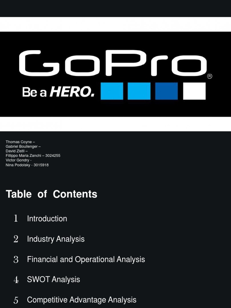 GoPro Market Analysis and Challenges | PDF | Retail | Market (Economics)