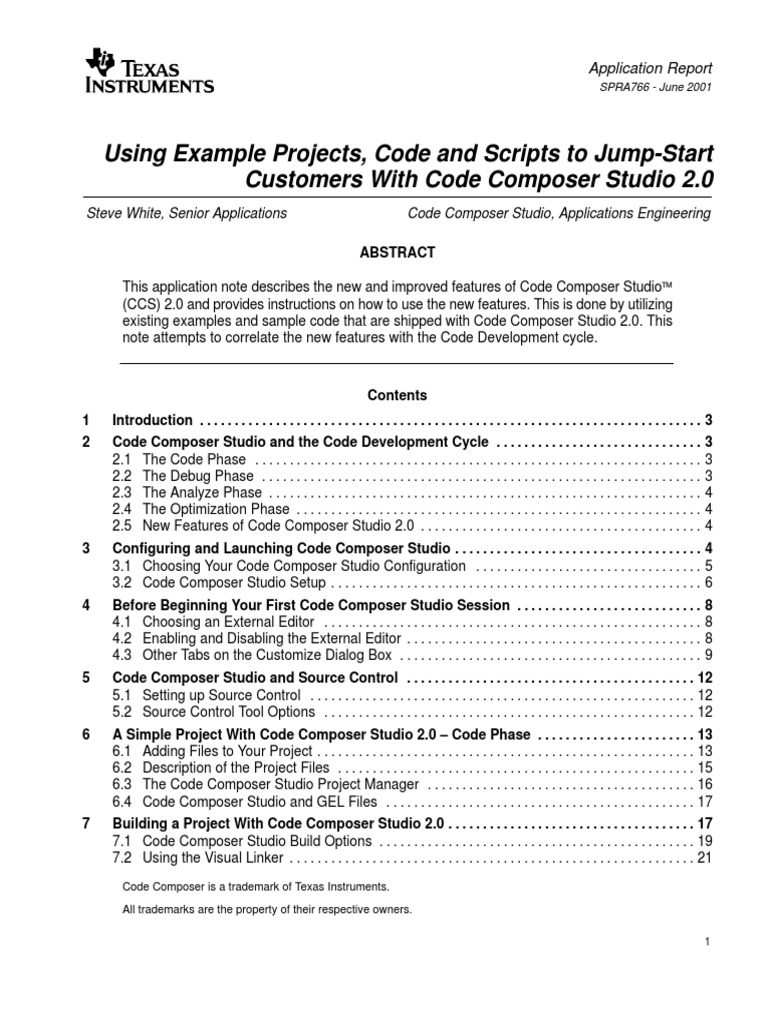 Using Example Projects, Code and Scripts To Jump-Start Customers With ...