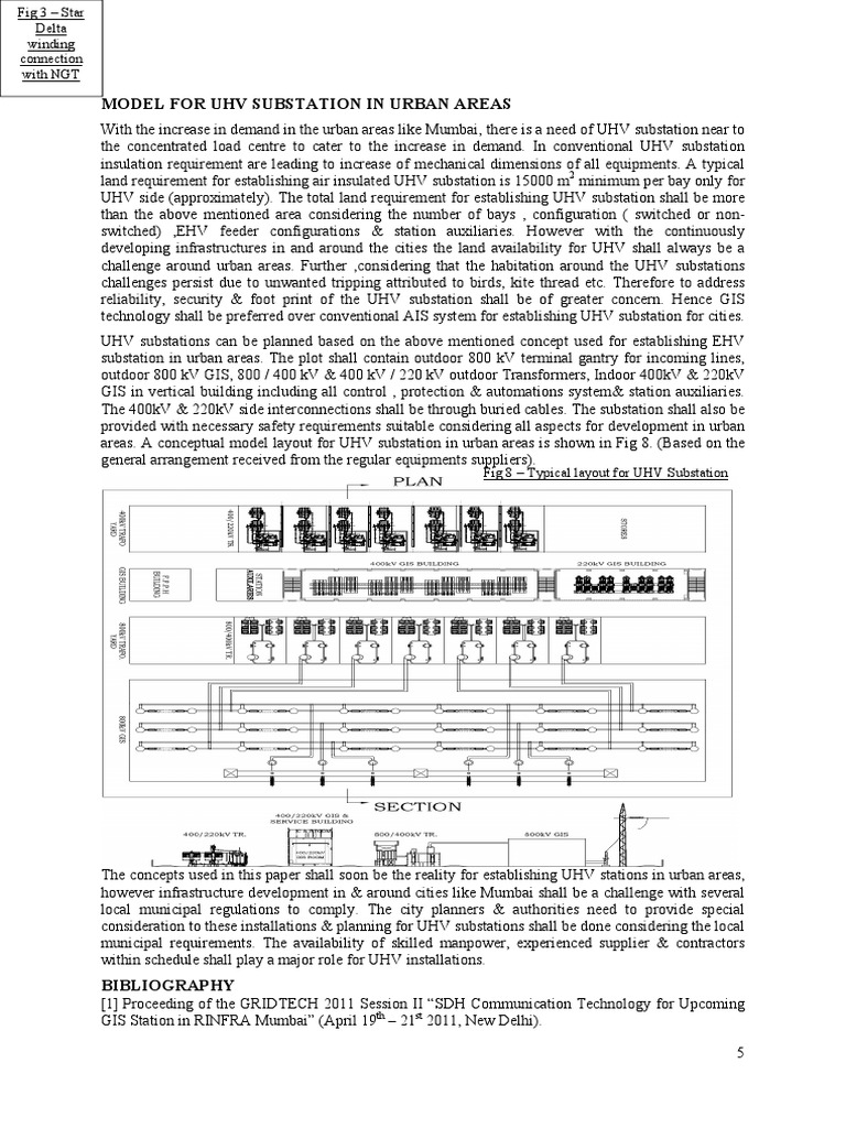 Layout - UHV Substation | PDF | Electrical Substation | Electrical ...