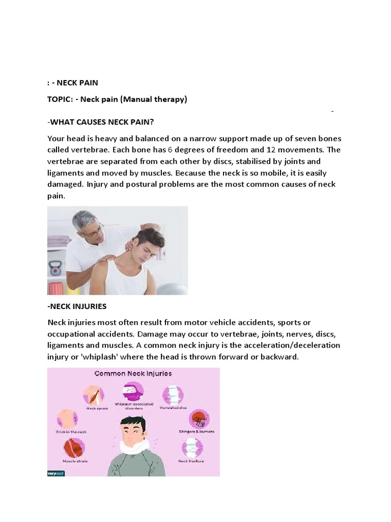 Neck Pain Causes and Prevention Guide | PDF | Self-Improvement | Lifestyle