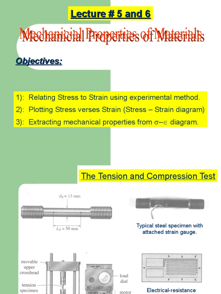 Lecture 5 6 | PDF | Deformation (Mechanics) | Deformation (Engineering)