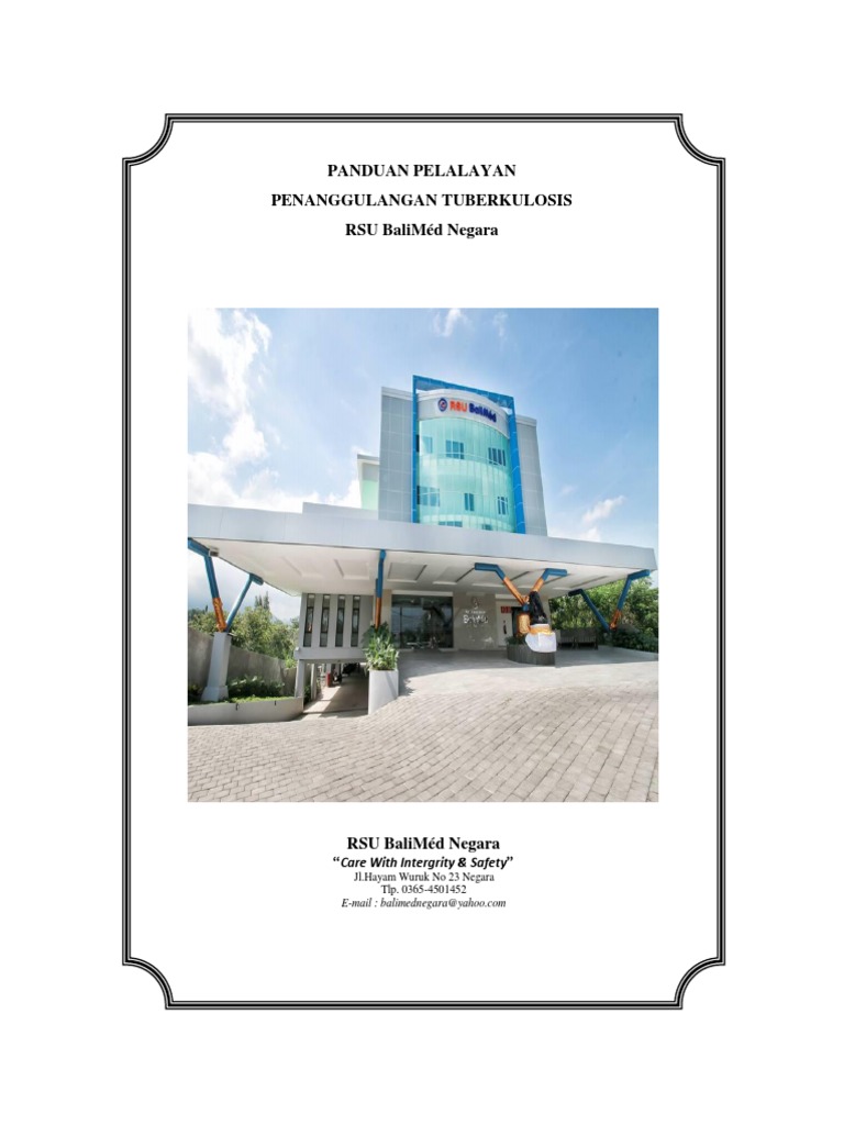Guidelines for Tuberculosis Management and Treatment at BaliMed Negara ...