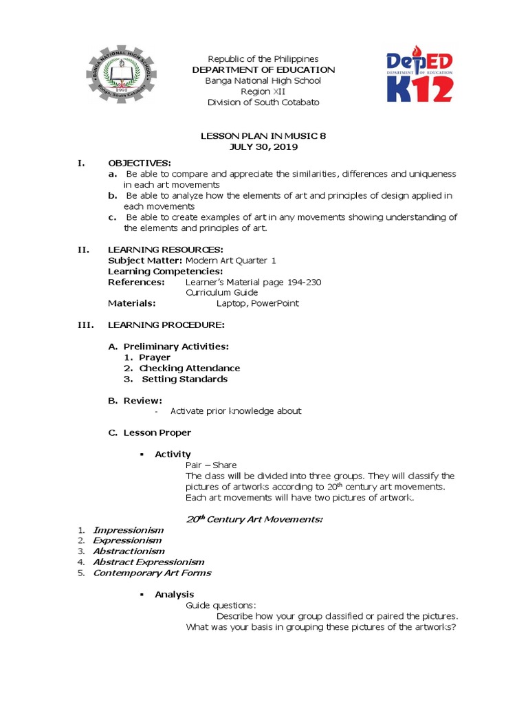 20 Century Art Movements: Impressionism Expressionism Abstractionism ...