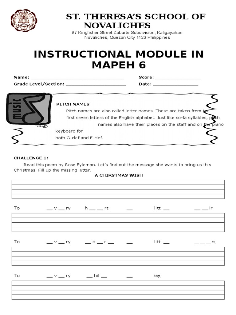 Module in Mapeh 6 | PDF | Chess Openings | Traditional Games