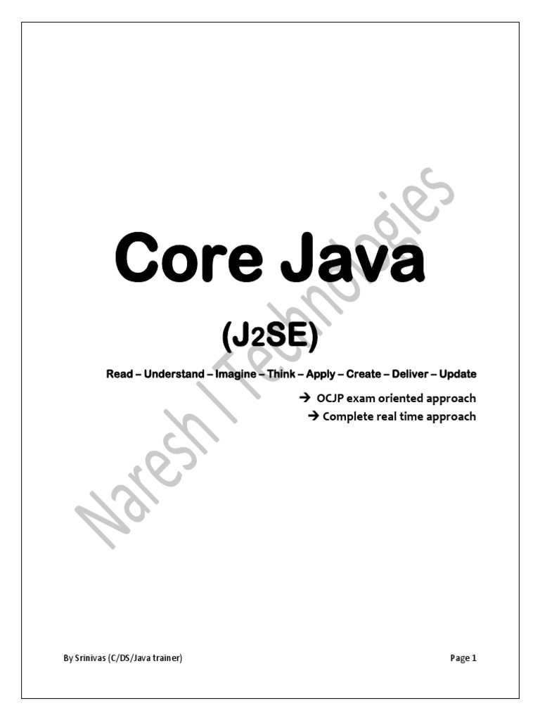Core Java Soft Pdf Pdf Java Virtual Machine Constructor Object Oriented Programming