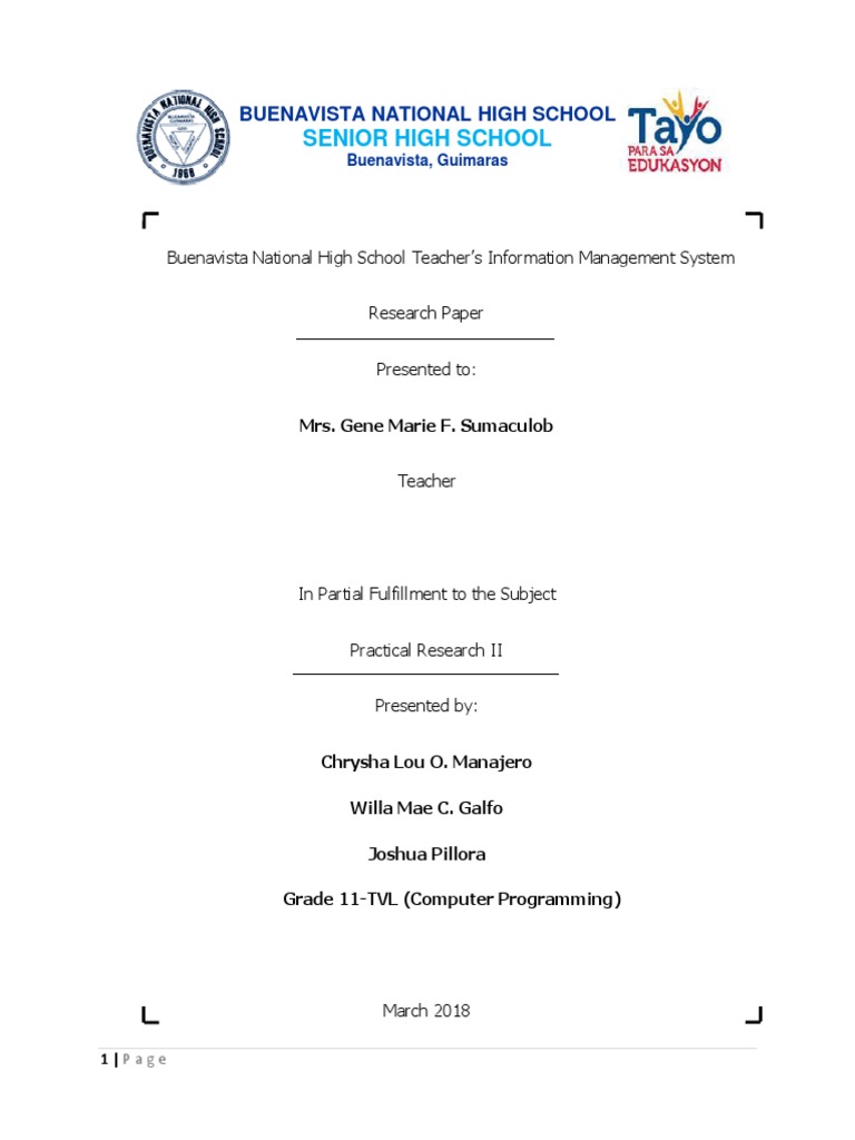 Teacher S Information Management System Pdf Use Case Information