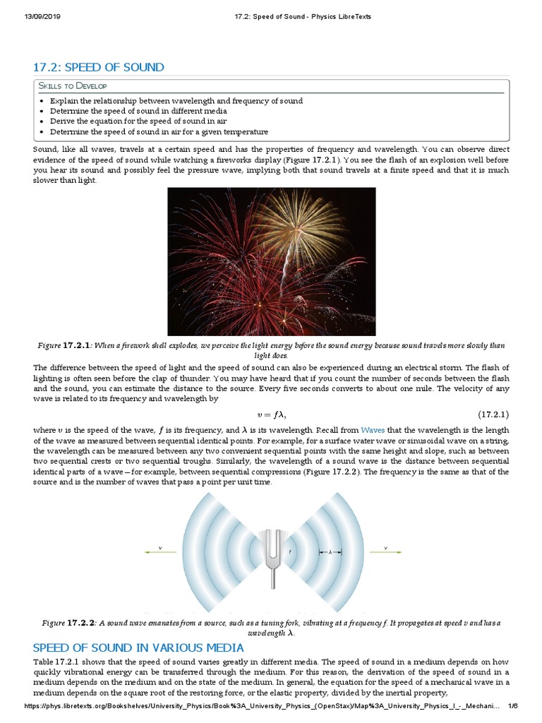 Physics: Understanding Sound Speed | PDF | Waves | Wavelength