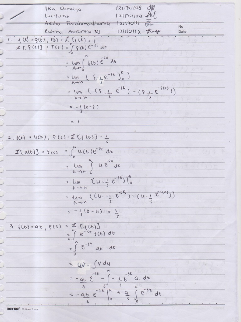 Dinamika Proses Fungsi Step Dan Ramp | PDF