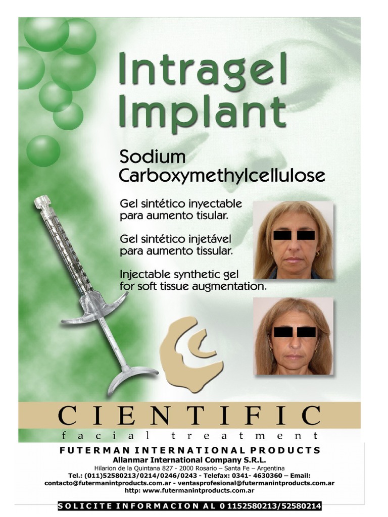 Intragel | PDF | Inyección (medicina) | Medicina