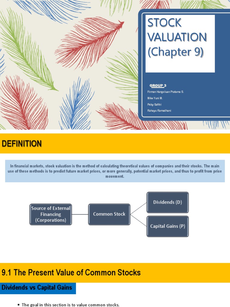 Chapter 9-STOCK VALUATION-FIX | PDF | Stock Market | Stocks