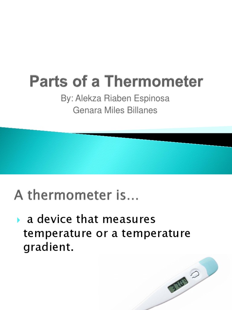 Parts of A Thermometer | PDF