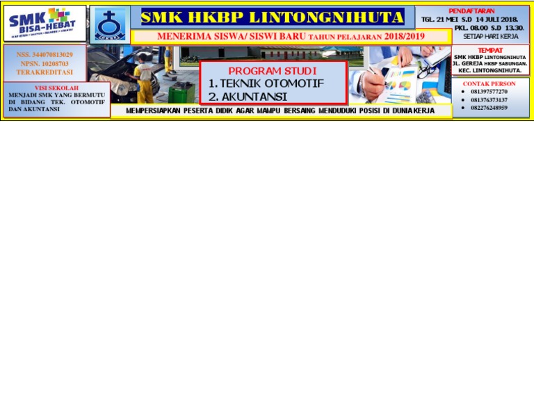 Contoh Konsep Spanduk SMK | PDF