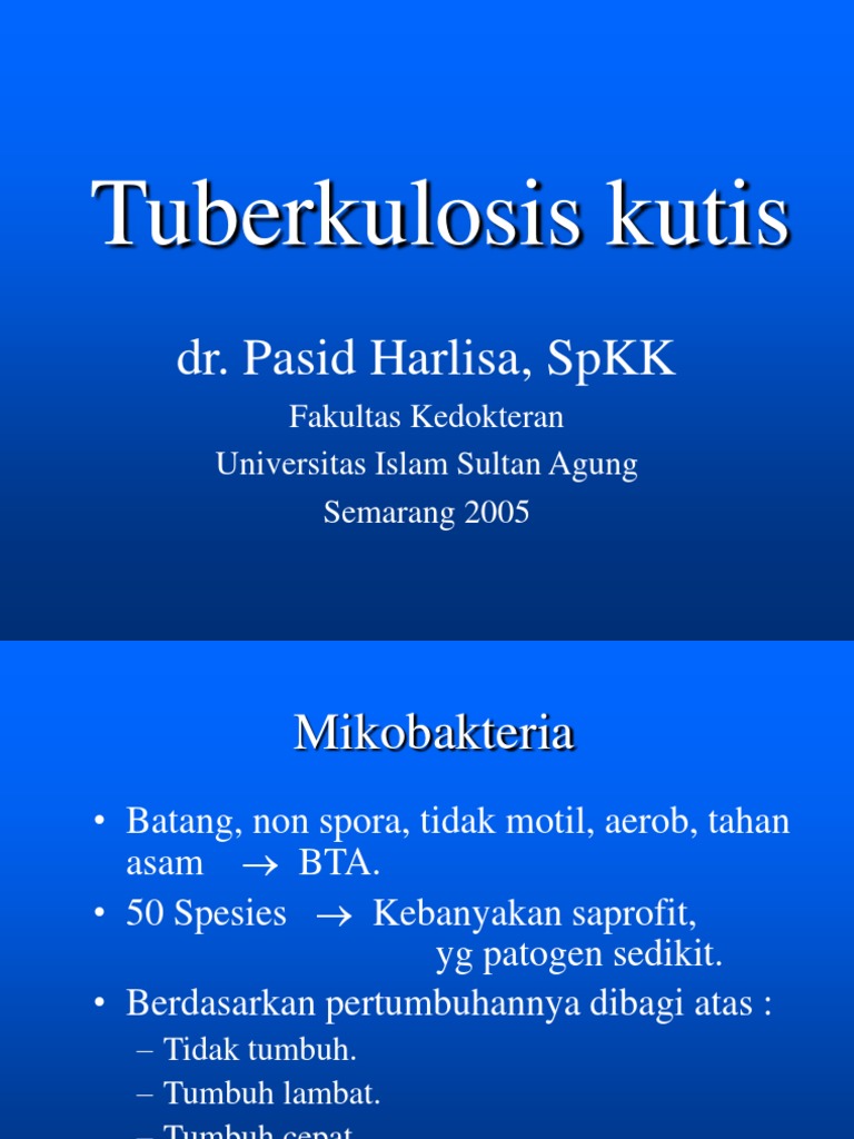 Klinis Dan Penatalaksana TB Kulit (Dr. Pasid) | PDF