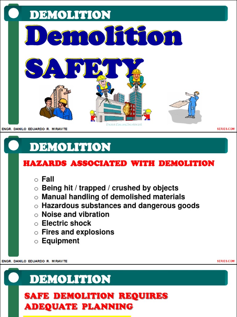 DEMOLITION SAFETY Print PDF | Download Free PDF | Demolition | Safety