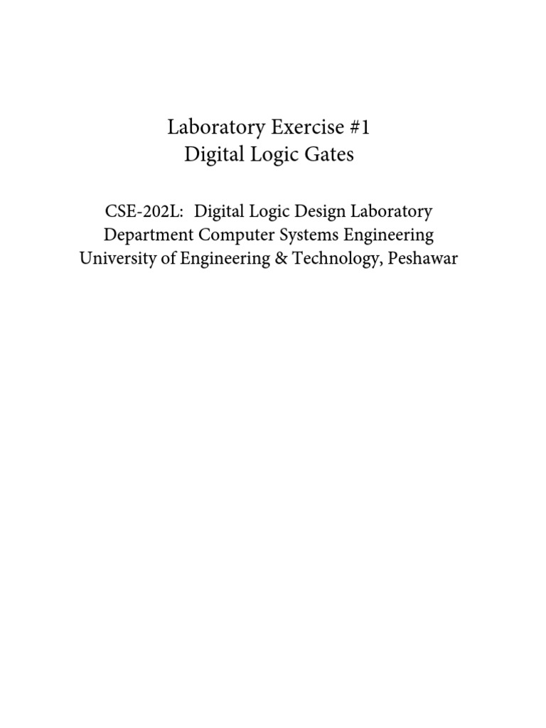 Digital Logic Design Basics | PDF | Digital Electronics | Logic Gate