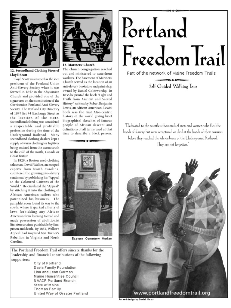 Freedom Trail - Portland | PDF | Abolitionism In The United States | Rum