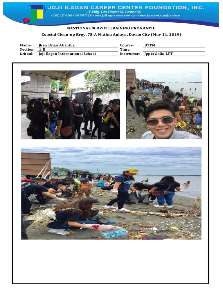 NSTP Reflection Format | PDF