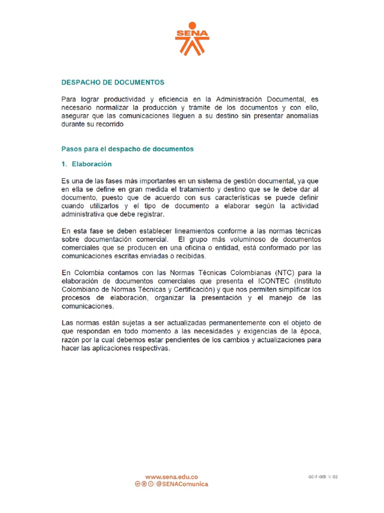 Despacho de Documentos | PDF