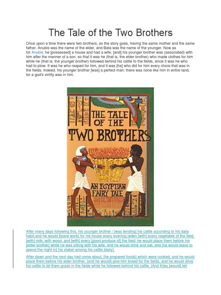 The Tale of The Two Brothers | PDF
