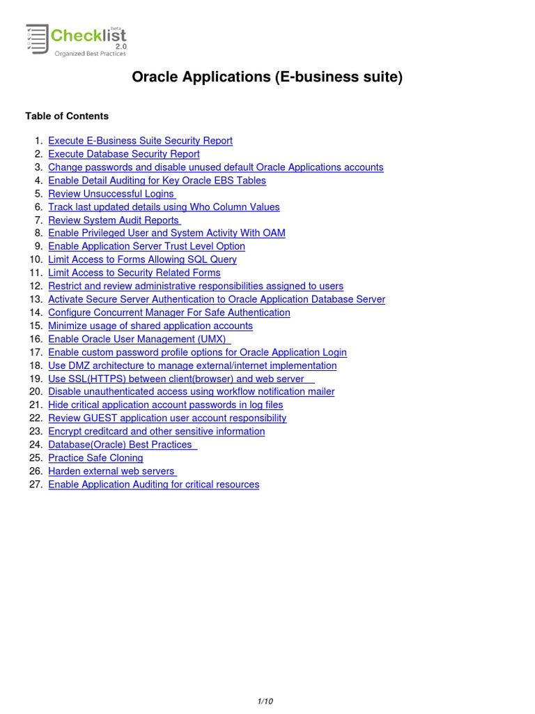 Oracle Applications E Business Suite Pdf Oracle Database Password