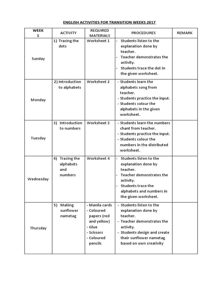 Transition Activities for 2nd to 3rd Grade | PDF | Learning | Cognition