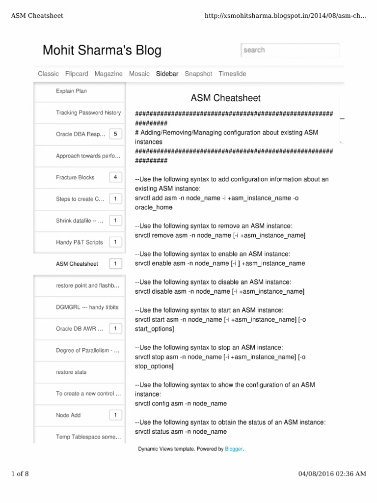 ASM Cheatsheet | PDF