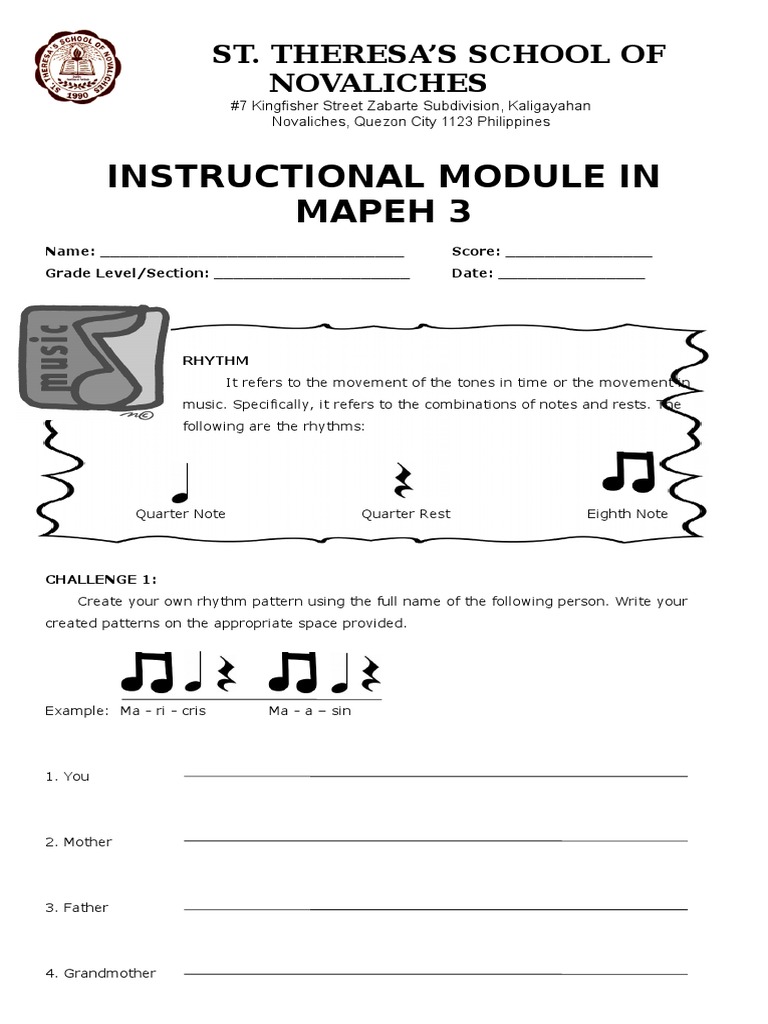 MAPEH 3 Instructional Module | PDF