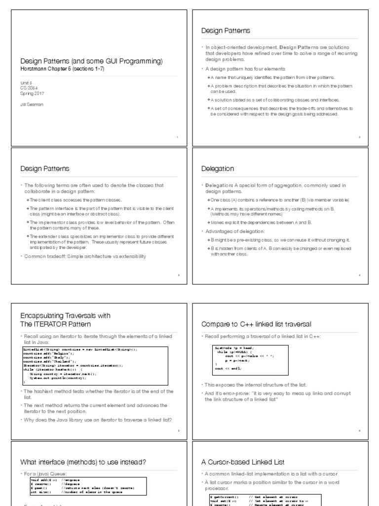 Design Patterns: Horstmann Chapter 5 (Sections 1-7) | PDF | Class (Computer Programming ...