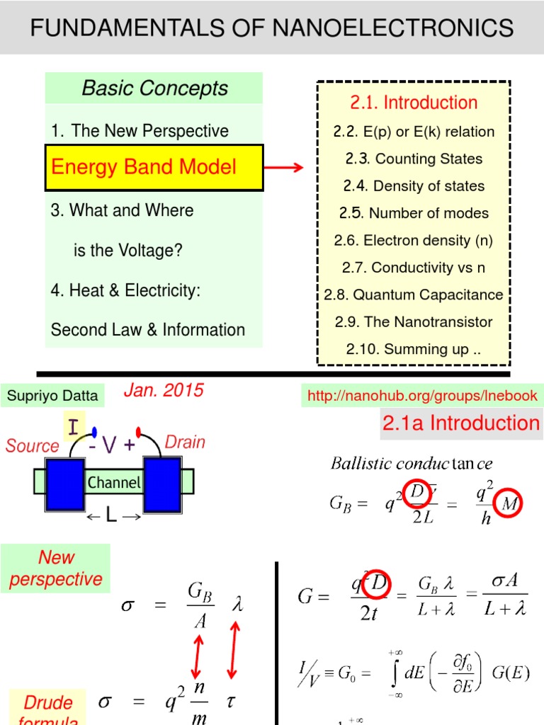 Fundamentals of Nanoelectronics: Basic Concepts | PDF | Electrical ...