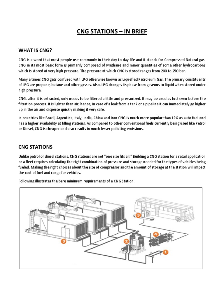 CNG Stations Brief Report | Download Free PDF | Liquefied Petroleum Gas ...