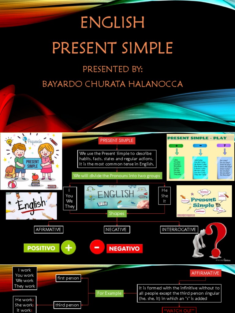 Present Simple English: Bayardo Churata Halanocca Presented by | PDF ...