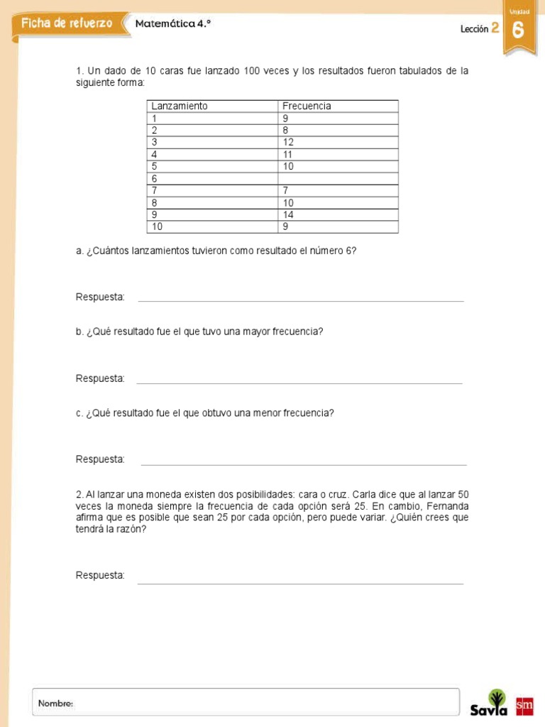 Guia de Experimentos Aleatorios Matematicas | PDF