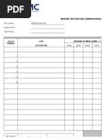 Megger Test Form-New | PDF | Electrical Resistance And Conductance ...