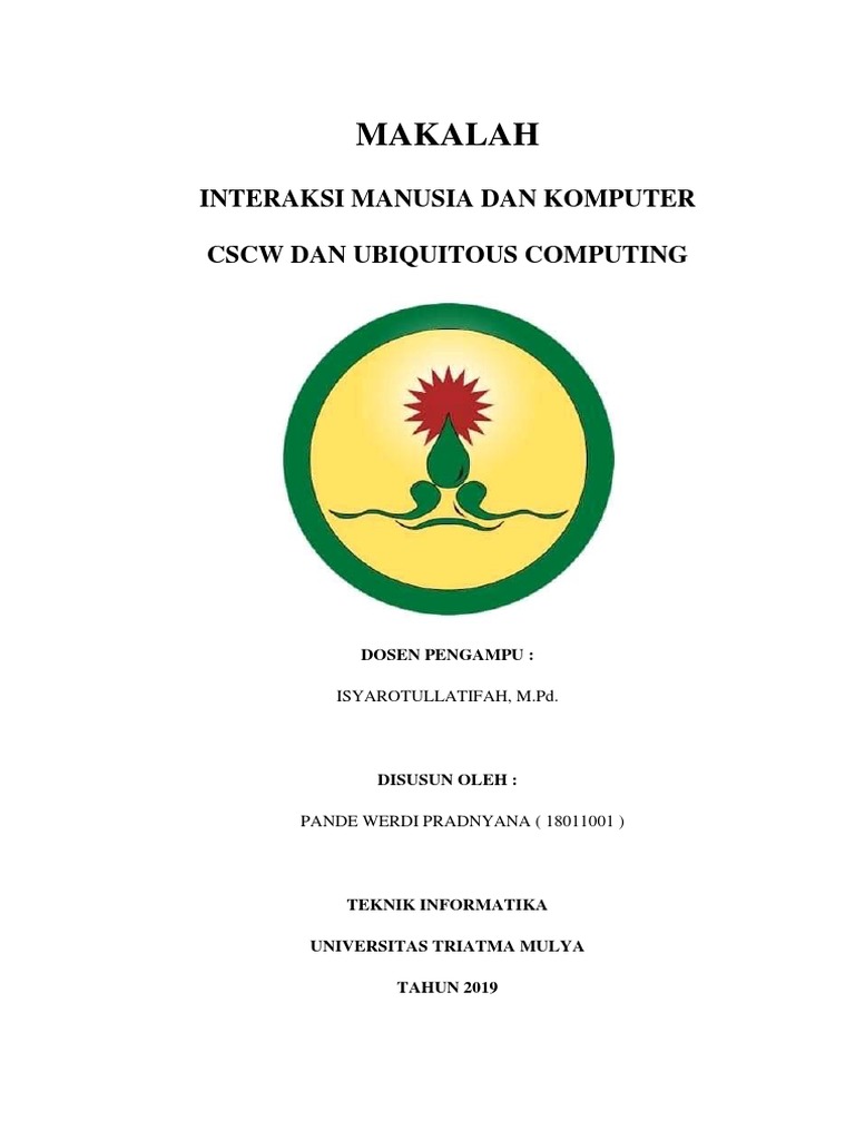 Makalah - CSCW & Ubiquitous Computing | PDF