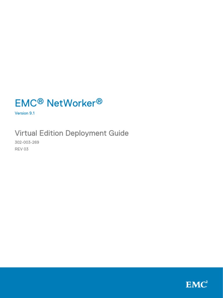 Emc Networker: Virtual Edition Deployment Guide | PDF | Internet Explorer | Domain Name System