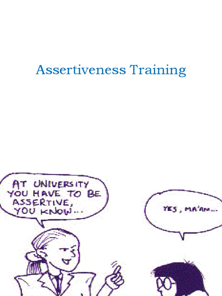 Assertiveness Training | PDF | Anxiety | Homework