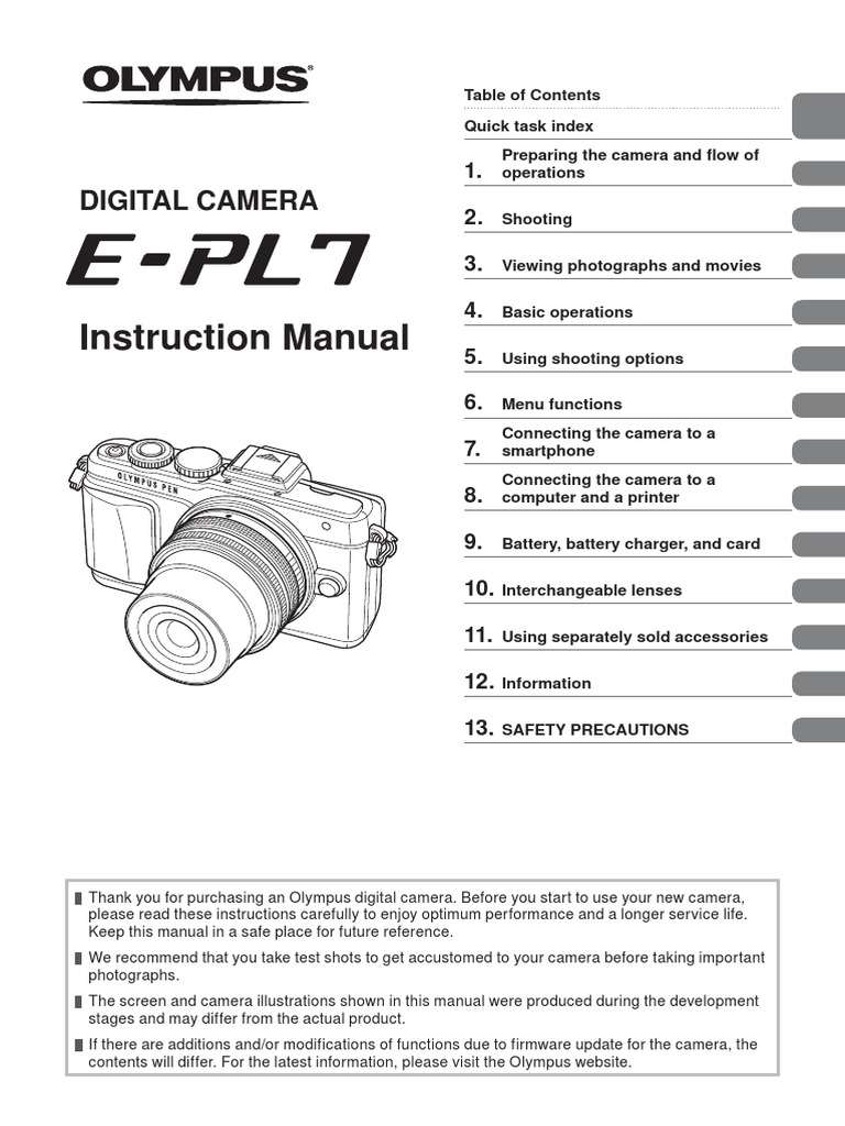 Instruction Manual: Digital Camera | PDF | Digital Camera Modes ...