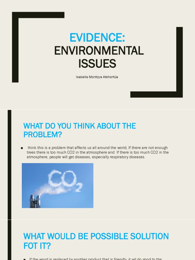 Evidence:: Environmental Issues | PDF