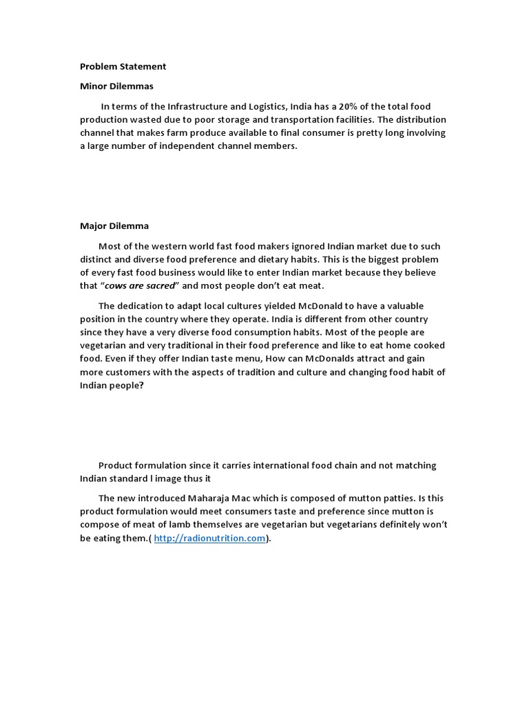 Problem Statement | PDF