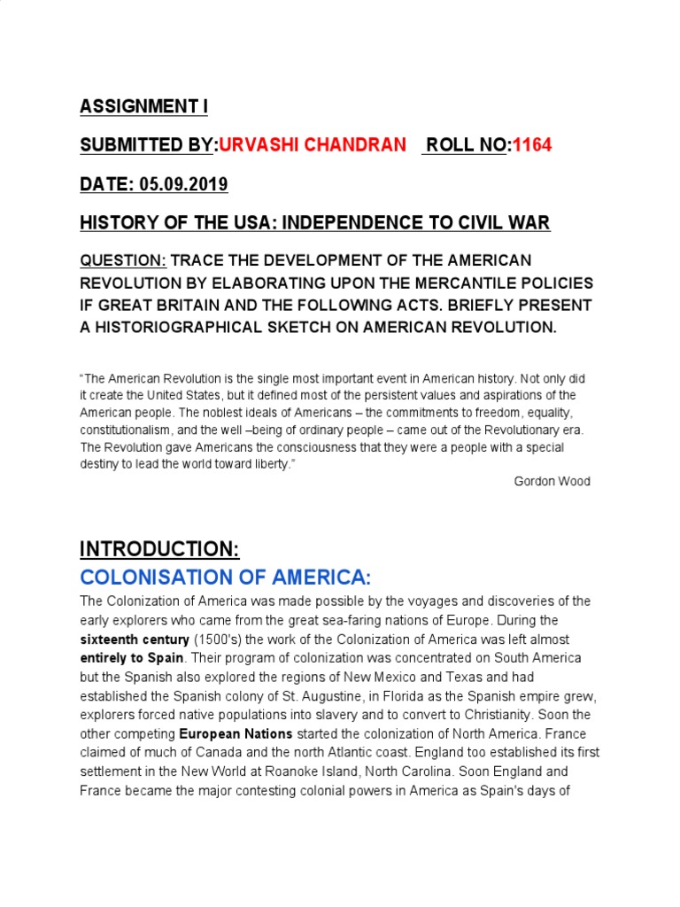 Assignment I Us | Download Free PDF | Thirteen Colonies | American ...