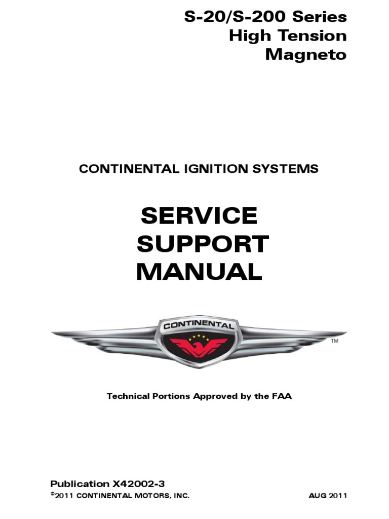 S-20/S-200 Series High Tension Magneto Service Manual | PDF ...