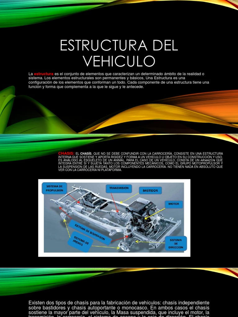 Estructura Del Vehiculo | PDF | Chasis | Estilos de carrocería