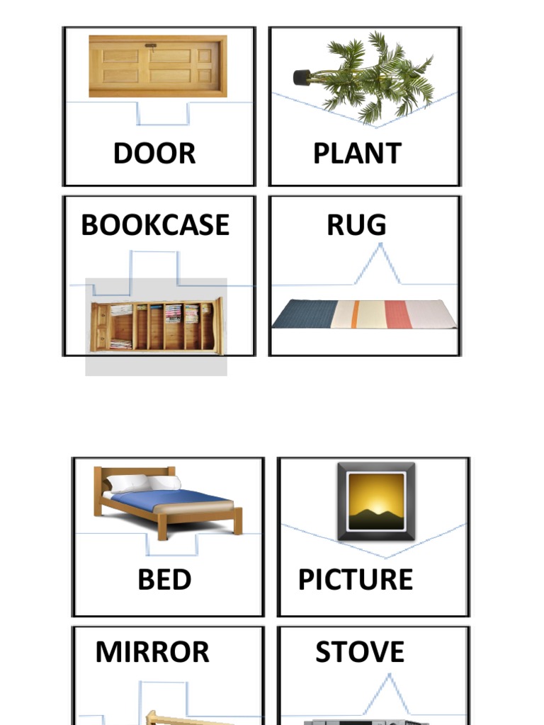 Home Furniture and Room Vocabulary | PDF | Home & Garden