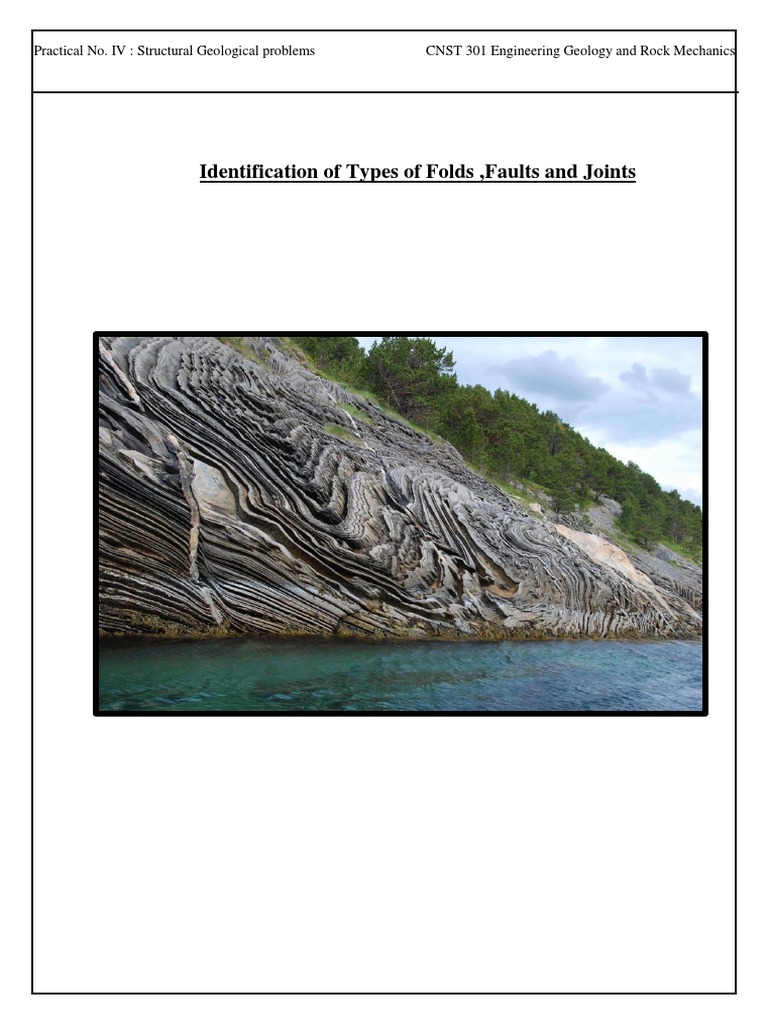 Identification of Types of Folds, Faults and Joints | PDF