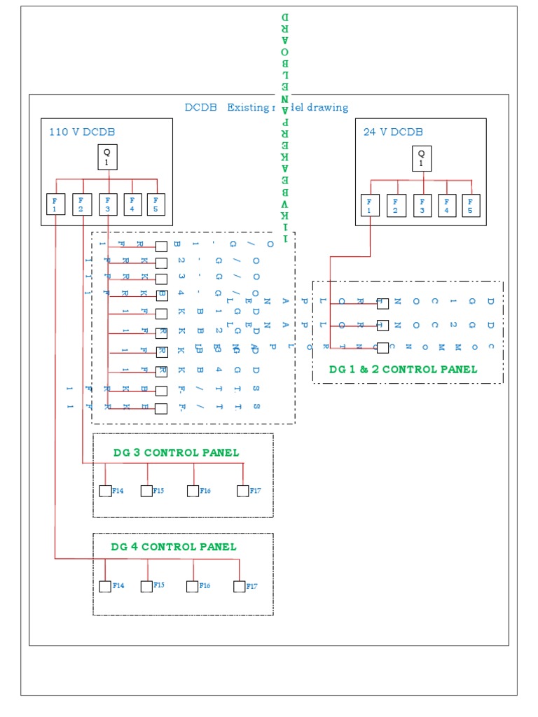 DCDB Existing Model Drawing 110 V DCDB 24 V DCDB: DG 1 & 2 Control ...