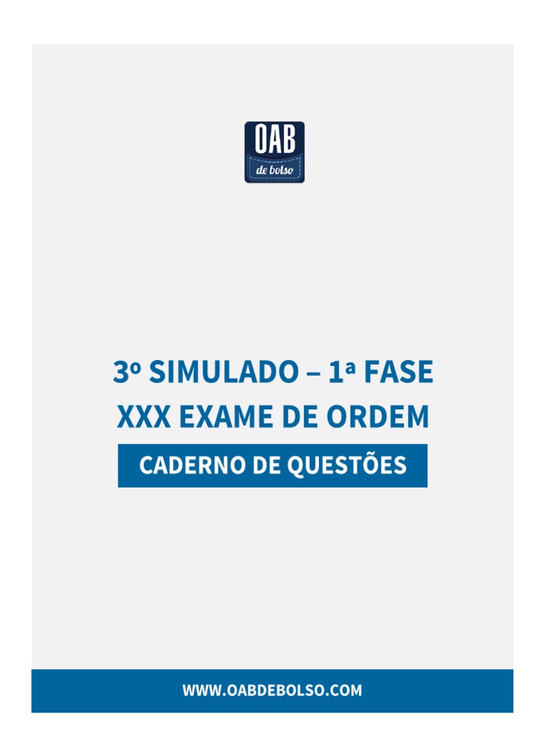 Simulado Oab | PDF | Advogado | Emenda Constitucional
